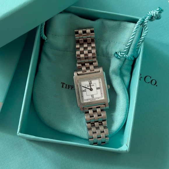 Tiffany & Co. | Accessories | Tiffany Co Ladies Tank Watchstainless ...